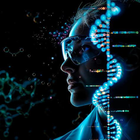 Premium Photo Scientist Exploring Molecular Structures In Vr Simulation