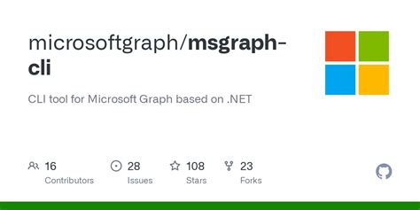 GitHub Microsoftgraph Msgraph Cli CLI Tool For Microsoft Graph Based