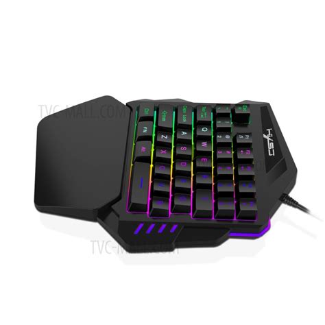 Wholesale V100 Mini FN ESC Button LED Backlight Single Handed 35 Key Mechanical Keyboard Game