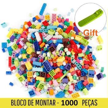 Bloco Montar Tipo Lego Pe As Educativo Brinquedo Blocos De