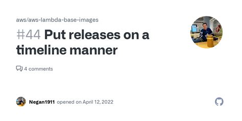 Put Releases On A Timeline Manner · Issue 44 · Awsaws Lambda Base