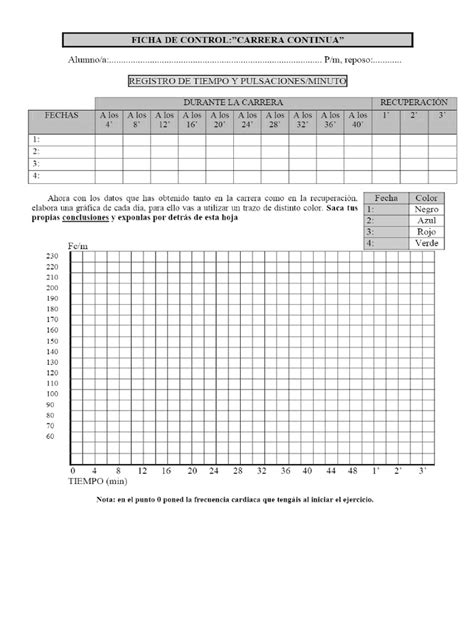 Fichas De Control Ento R Pdf