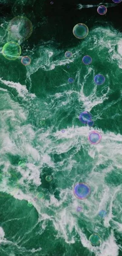 Vibrant Ocean Bubble Wallpaper Free Download