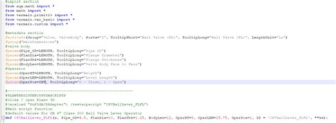 Solved Custom Python Valve Parameters Mismatch Autodesk Community