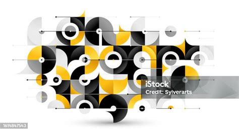 추상 벡터 기하학적 배경 기술 엔지니어링은 모양과 선 구성 기술 산업 스타일 모듈식 모자이크처럼 보입니다 디자인에 대한 스톡 벡터 아트 및 기타 이미지 Istock