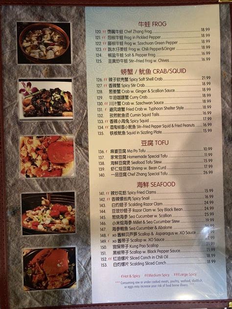 Menu At Chef Zhang Restaurant Evesham Township