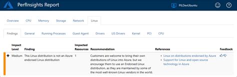 針對效能診斷的linux虛擬機效能問題進行疑難解答 （perfinsights） virtual machines microsoft