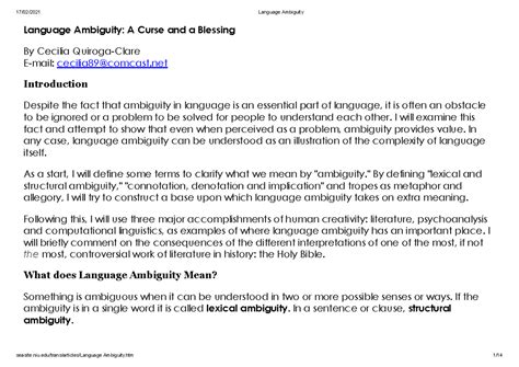 12 Language Ambiguity 230616 113717 Language Ambiguity A Curse And A Blessing By Cecilia