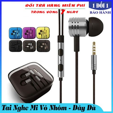 Tai Nghe Mi Hộp Meka Tai Nghe Xiaomi Nhét Tai HeadPhone ĐIện thoại có mic Shopee Việt Nam