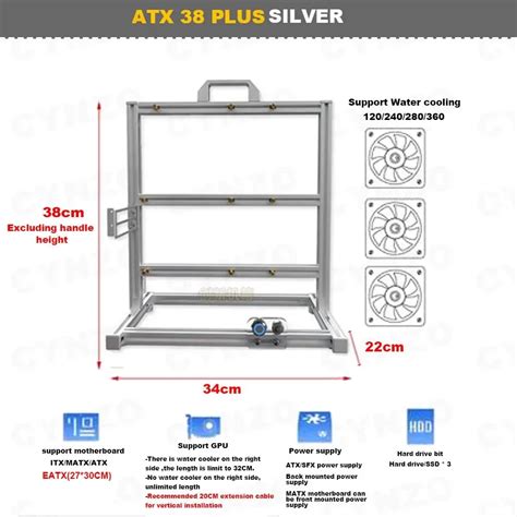 Mod Open Frame Pc Case Atx Eatx Itx Diy Computer Chassis Cabinet Water Cooling Gamer Desktop