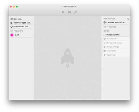 Web Ide Firefox Webide Simulator Option Missing Stack Overflow