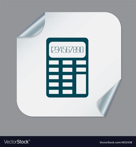 Calculator Royalty Free Vector Image VectorStock