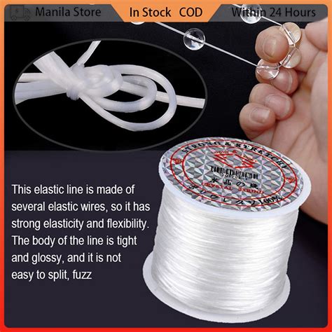 50m 0 8mm Elastic Crystal Bracelet String Beading Thread Cord Jewelry Necklacand Bracelet Making