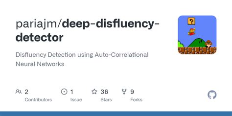 Github Pariajmdeep Disfluency Detector Disfluency Detection Using Auto Correlational Neural