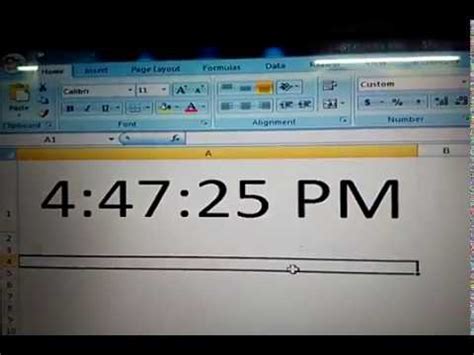 How To Create Digital Clock In Excel YouTube