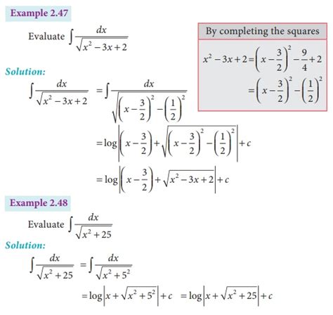 some special types of integrals method exercise and example solved