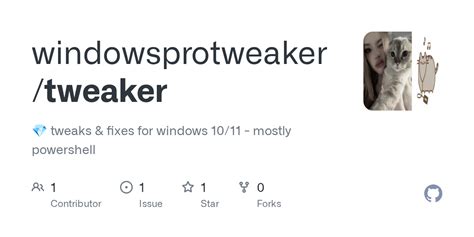 Github Windowsprotweakertweaker 💎 Tweaks And Fixes For Windows 1011 Mostly Powershell