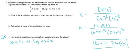 Equilibrium Expressions And Equilibrium Constant R Chemhelp