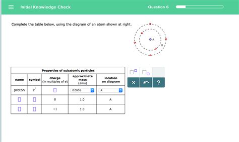 solved initial knowledge check question 6 complete the table