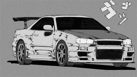 Ilyas Nissan Skyline R34 Initial D Style By Mikewong2795 On Deviantart