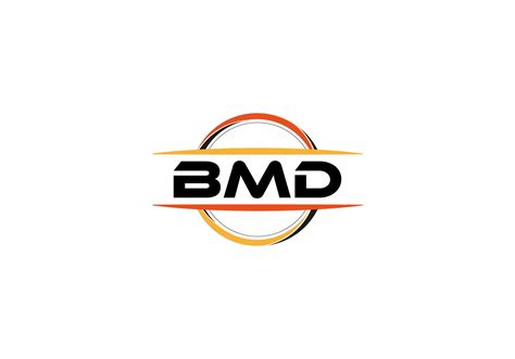 Bmd Letter Royalty Ellipse Shape Logo Bmd Brush Art Logo Bmd Logo For