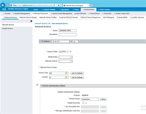 managing network devices cisco ise 2 1 network and security