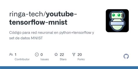 GitHub ringa tech youtube tensorflow mnist Código para red neuronal en python tensorflow y