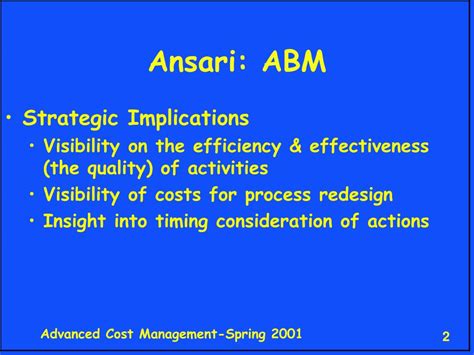 Ppt Activity Based Management Abm Powerpoint Presentation Free Download Id 5369814