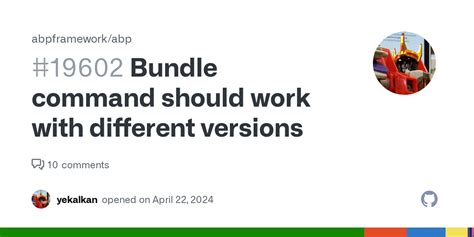 Bundle Command Should Work With Different Versions Issue Abpframework Abp GitHub