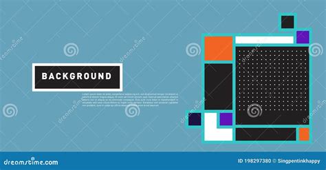 Vector Abstract Colorful Rectangle Background For Banner Stock Vector Illustration Of Green