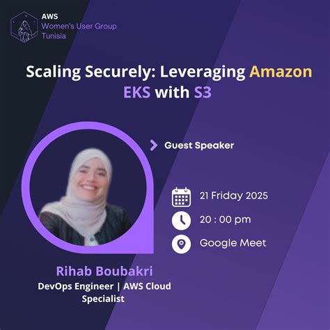 aws cloudcomputing amazoneks s3 devops awswomen awstunisia aws