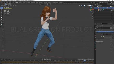 Beautiful Girl Animated 3d Model Animated Rigged Cgtrader