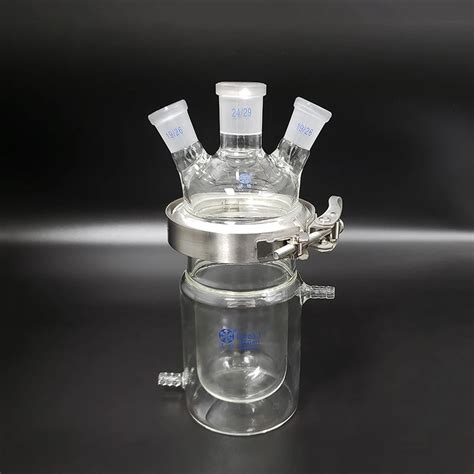 이중 원통형 개방형 반응기 병 250ml 내부 둥근 바닥 외부 평평한 바닥 100mm 플랜지 중간 2429 측면 1926플라스크 Aliexpress