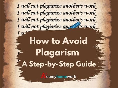 How To Avoid Plagiarism A Step By Step Guide