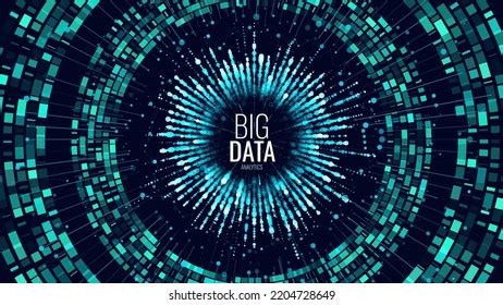 Big Data Circle Graph Visualization Vector Stock Vector Royalty Free Shutterstock