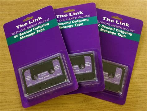 3 x the link 30 second endless loop answering machine message cassette tape