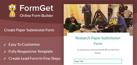 Research Paper Submission Form For Randd Technical Firms Formget