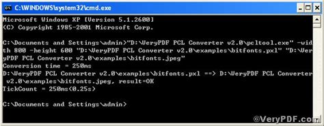 convert pxl to jpeg and set page size via command line verypdf