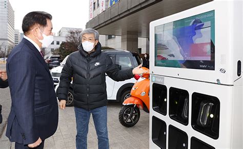 전기 이륜차 배터리 충전 편의 향상 경도신문