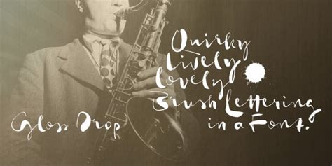 gloss drop font download