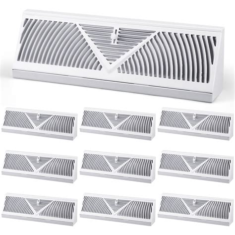Yaocom 10 Pcs 15 Inch Baseboard Diffuser Register Duct Opening Size