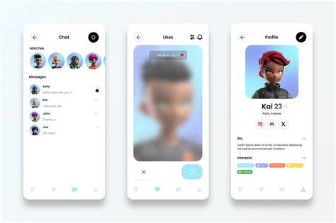 Dating App Ui Design By Merlynne Design On Dribbble