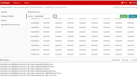 Am263p4 Flash And Debug Problem For Uni Flash Project Arm Based Microcontrollers Forum Arm