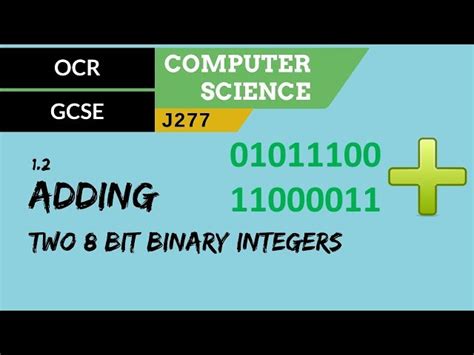 16 Ocr Gcse J277 12 Adding Two 8 Bit Binary Integers