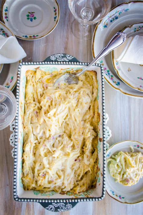 Cheesy Shredded Potato Casserole The Goldilocks Kitchen