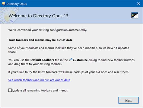 Directory Opus 13 Tips For Upgrading From Opus 12 Directory Opus Manual