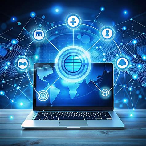 Premium Photo Digital Marketing Concept Blue Tone Modern Laptop