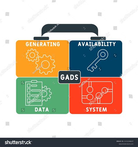 Gads Generating Availability Data System Acronym Stock Vector Royalty