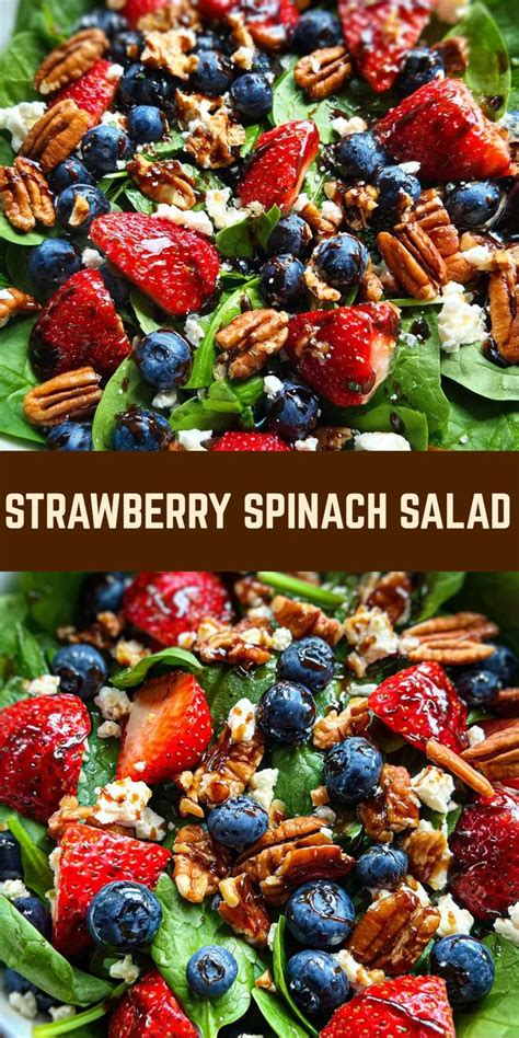 Strawberry Spinach Salad 15 Minute The Perfect Fresh Delight Recipe Spinach Salad Recipe
