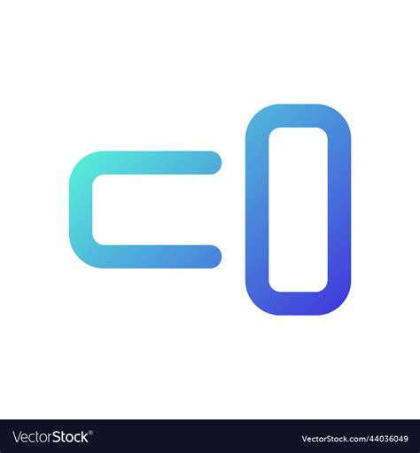 switch on pixel perfect gradient linear ui icon vector image